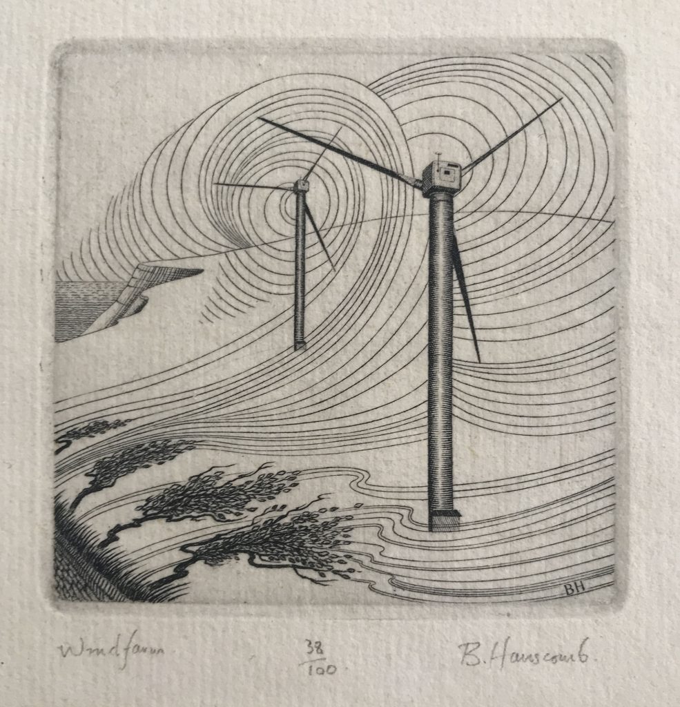 Windfarm by Brian Hanscomb | Art On Paper
